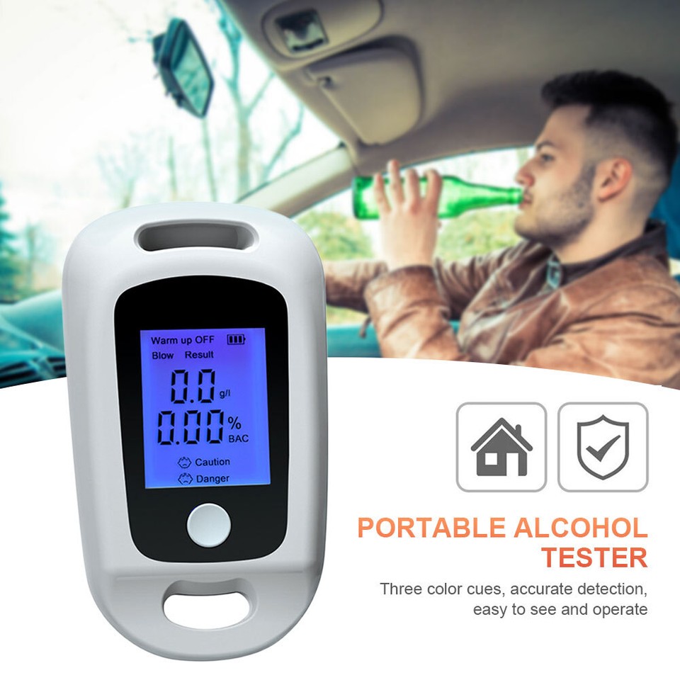 ♥ Mini Alcohol Breathalyzer USB Rechargeable Handheld Alcohol Analyzer ...
