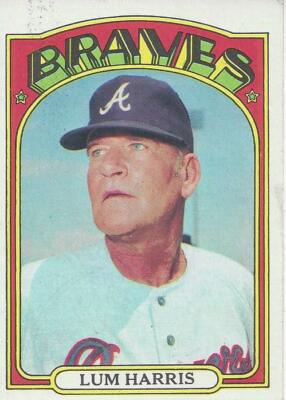 1972 Topps Lum Harris 484 Braves VG | eBay