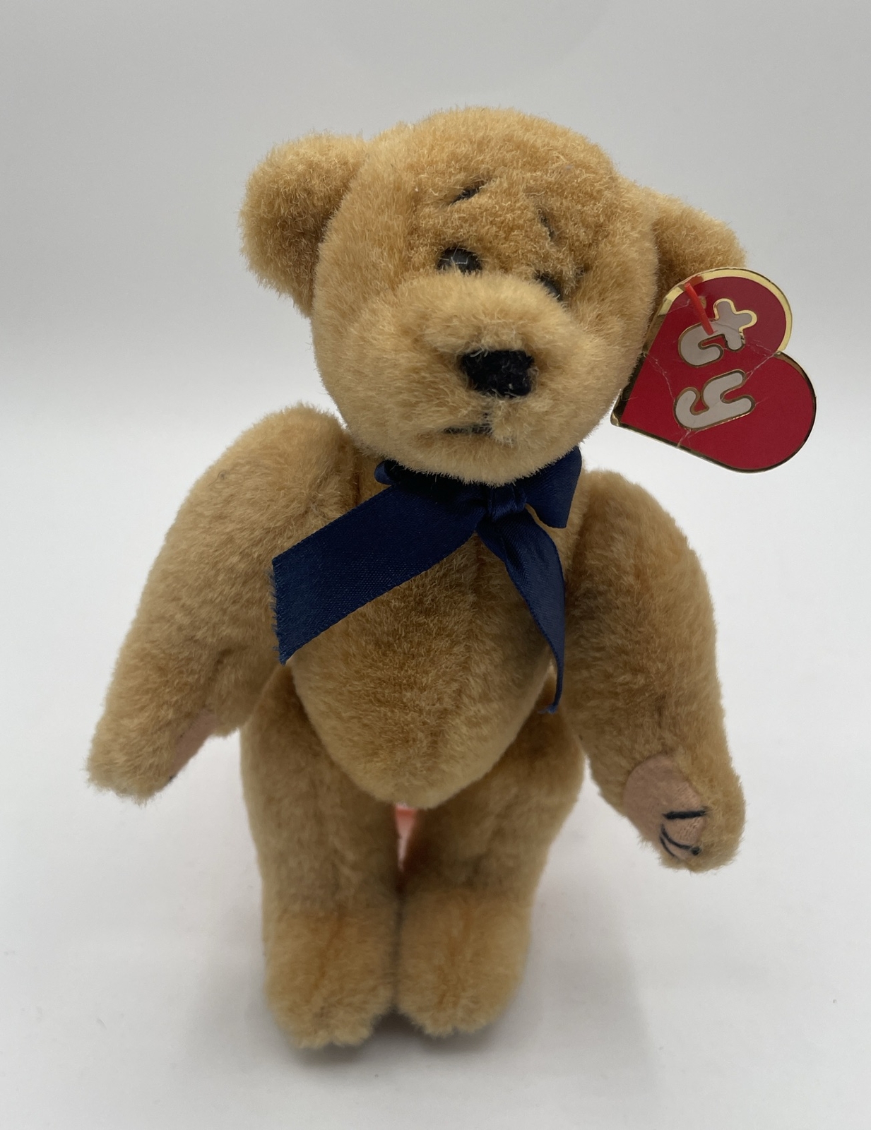 1992 Ty Attic Treasures REGGIE Tan Brown 7” Handmade Bear Plush RARE ...