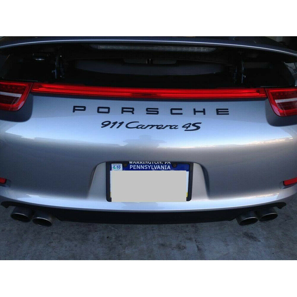 Black Matte S Badge Rear Trunk Emblem For Porsche Panamera Cayenne ...