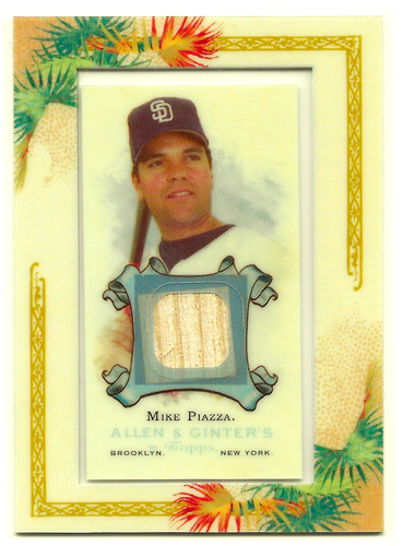 2006 Topps Allen&Ginters #AGR-MPZ Mike Piazza (Mini)Relic Bat PADRES | eBay