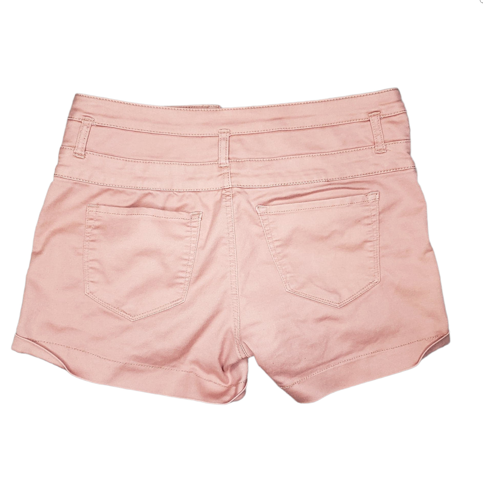 Refuge High Waisted Triple Button Denim Shorts Cuffed… - Gem