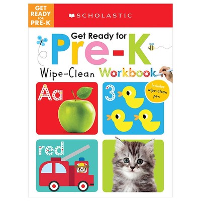 Get Ready for Pre-K Wipe-Clean Workbook: Scholastic Early Learners ...