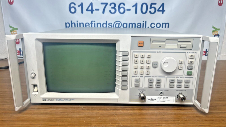HP 8712ET RF Network Analyzer 300Khz - 1300Mhz OPT 1EC | eBay