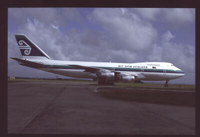 Orig 35mm airline slide Air New Zealand 747-219B ZK-NZZ | eBay