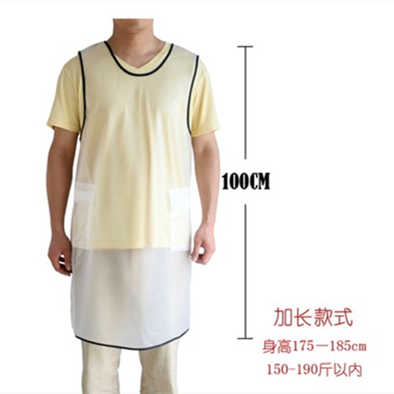 Unisex Transparent Apron Household Kitchen Waterproof Oil-Proof Plastic ...