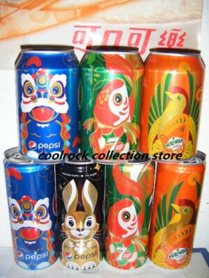 2023 China pepsi cola mirinda 7up New Year 7 cans set 330ml empty | eBay