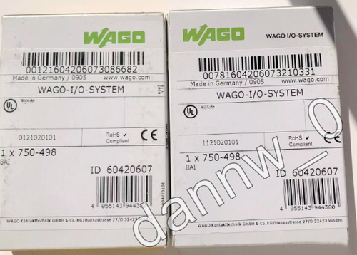 1PC New in box Wago 750-498 Analog Input Module | eBay