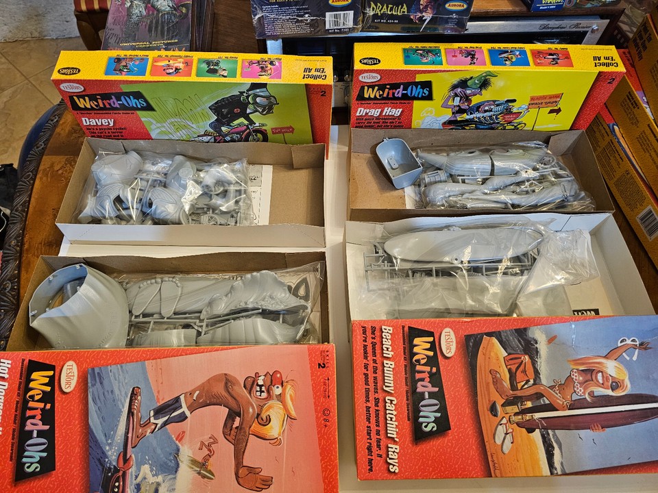 Testors Weird-Ohs 1993 Model Kit Lot Of 8 Kits Testors Weird Ohs in Box ...