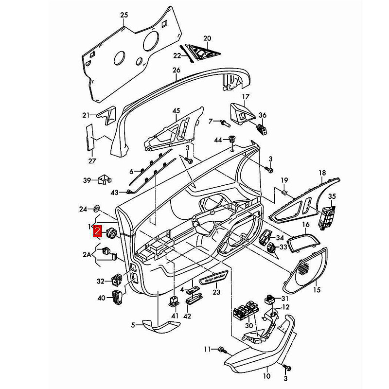 20X Door Trim Panel Retainer Clips with Sealer For Porsche Audi & VW ...