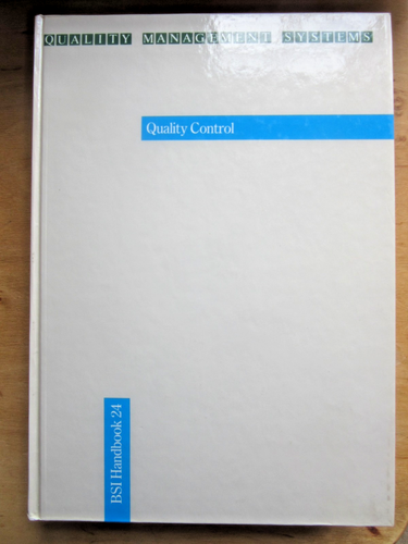 BSI Handbook 24 : Quality Control - contains 8 BS standards - see below ...