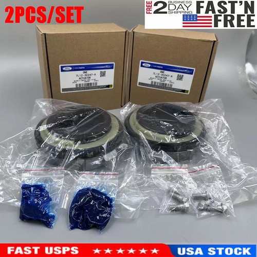 2PC Auto Locking Hub Axle Actuator 7L1Z-3C247-A For 2004-2015 Ford F ...