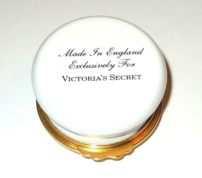 KINGSLEY/MOORCROFT ENAMEL BOX - VICTORIA'S SECRET - GOLD PERFUME BOTTLE ...