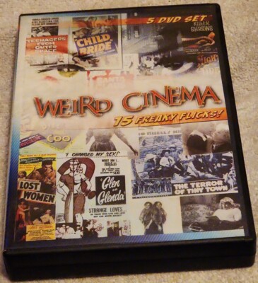 Weird Cinema 15 Freaky Flicks DVD 5-Disc Set Classic Cult Films Rare ...