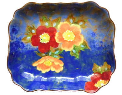 Royal Doulton Wild Rose Series D6227 Cobalt Blue Floral China ...