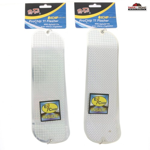 Pro Troll ProChip 11 Flasher Agitator Fin FL Chrome PC11-700 ~ 2-Pack ...