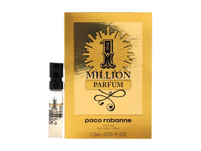 PACO RABANNE 1 MILLION PARFUM 1.5ml .05fl oz x 1 COLOGNE SPRAY SAMPLE ...