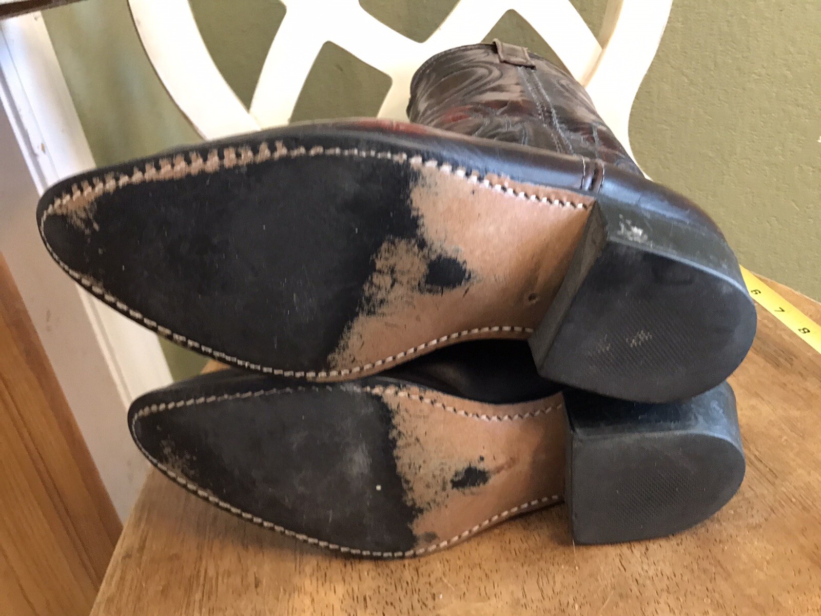 Vintage Justin Chocolate Brown Ropers Men’s Cowboy B… - Gem