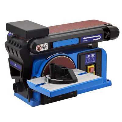 650W ELECTRIC BELT + DISC SANDER LINISHER BENCH LARGE TABLE WOOD METAL ...