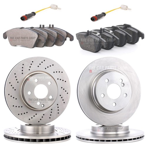 FOR MERCEDES E-CLASS E220 S212 FRONT & REAR BRAKE DISCS & BRAKE PADS ...