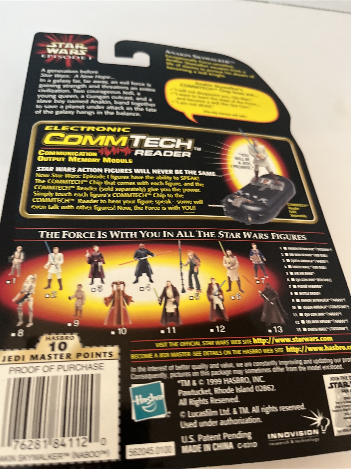 Star Wars Episode 1 Anakin Skywalker Naboo Comlink Unit 1999 Action ...