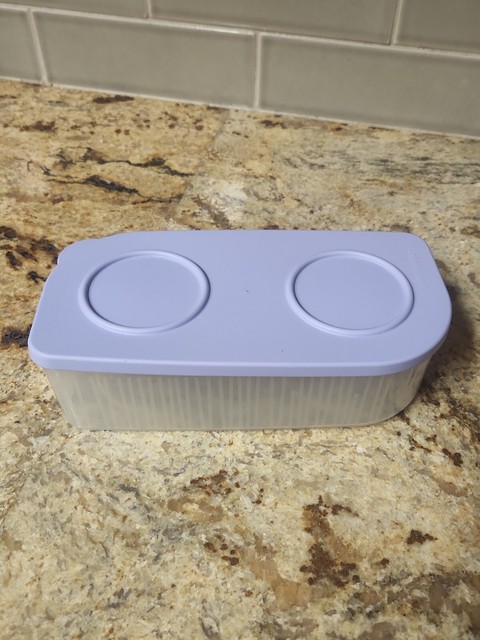 Tupperware Fresh N Cool Refrigerator Container Set of 2 Blueberry Mist ...