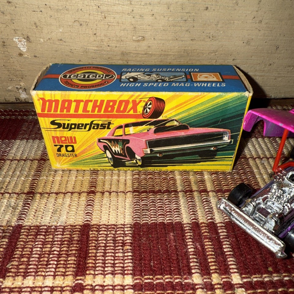 Matchbox Superfast # 70 Dragster Funny Car Hot Rod Die Cast Holiday Gift Mint | eBay