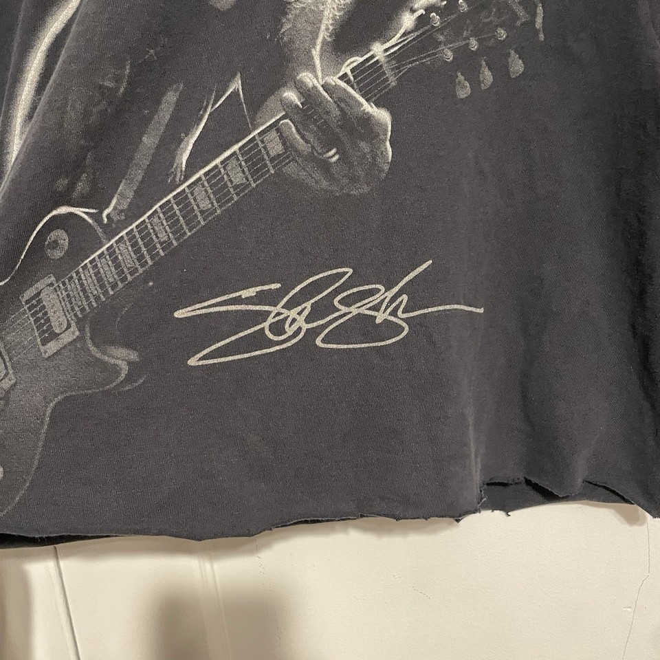 VINTAGE SLASH/Guns N Roses Faded Black Size Small RARE Slash Portrait ...