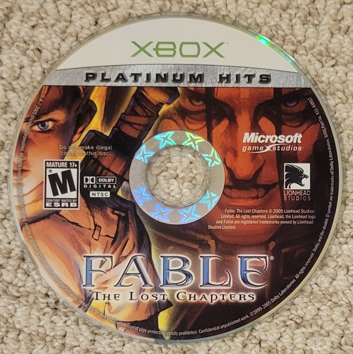 Fable: The Lost Chapters - Platinum Hits (Xbox) Disc Only; No Tracking ...