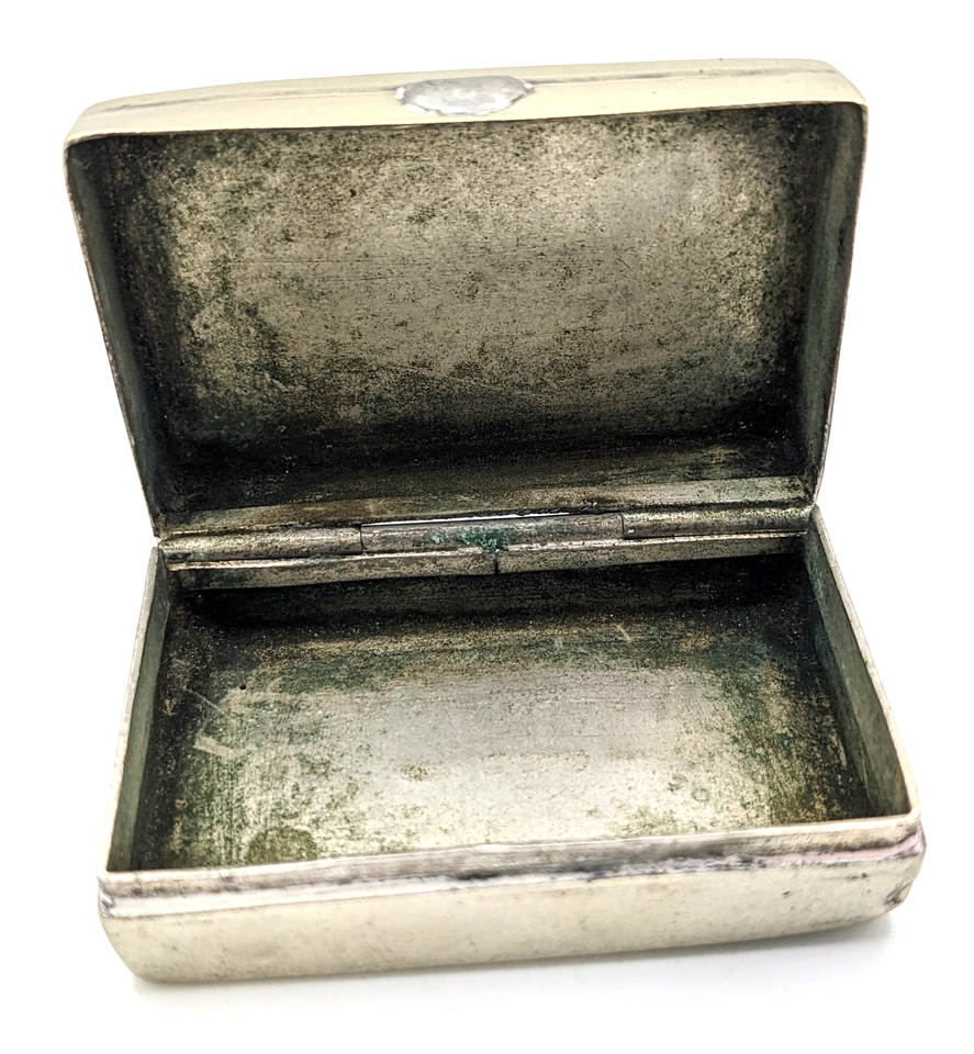 Antiqe Late 1800s Gourdel Vales Co Snuff Box Sterling Silver Paris GV ...