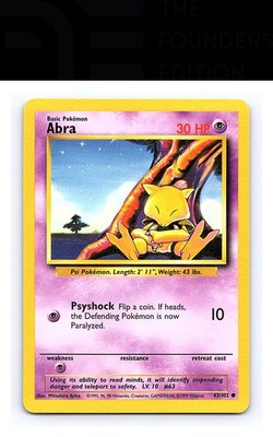 Abra #043/102 Base Set Pokemon Common | eBay