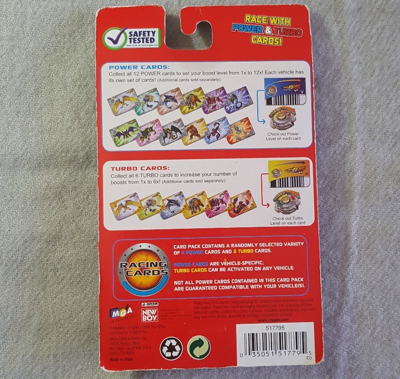NEW OTHER - Series 1 Scan2Go Racing Cards (4 Packs X 3 Per Pack = 72 ...