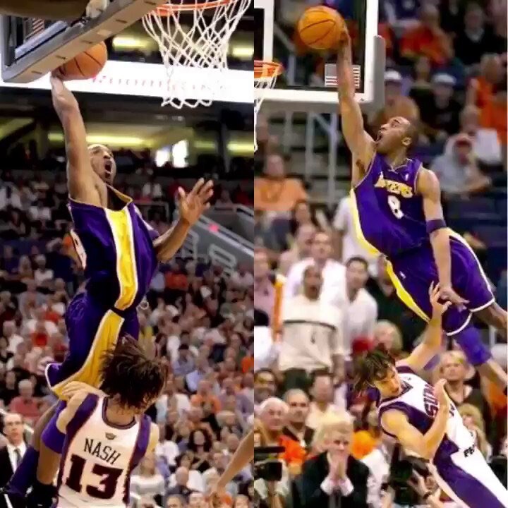 Kobe Bryant Dunks On Steve Nash Kobe Bryant Dunk On It On Steve Nash