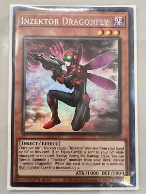GRCR-EN040 Collector’s Rare Inzektor Dragonfly 1st edition NM CR YUGIOH ...
