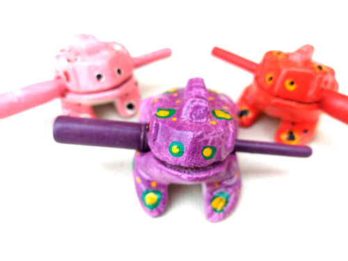 Wood Croaking Frogs Guiro Sound Effect Percussion Instrument Thailand ...