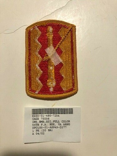 54th Field Artillery Brigade U.S. Army Shoulder Patch Insignia | eBay