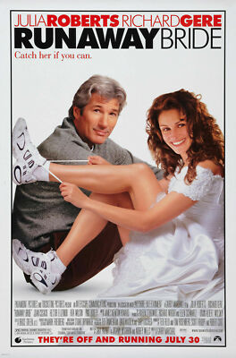 RUNAWAY BRIDE ORIGINAL ROLLED 27X40 DOUBLE SIDED MOVIE POSTER 1999 ...