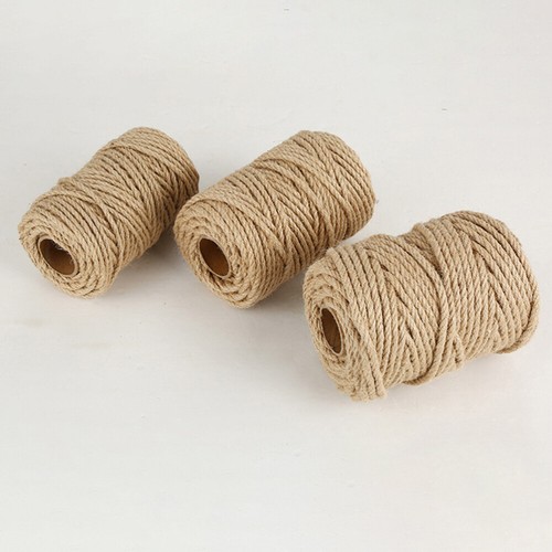 Hemp Rope Weaving Material Twine Heavy Duty Natural Rolls Thick Jute | eBay