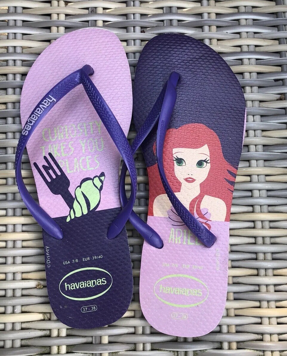 Havaianas Disney Little Mermaid Ariel Flip Flops 37 3… - Gem