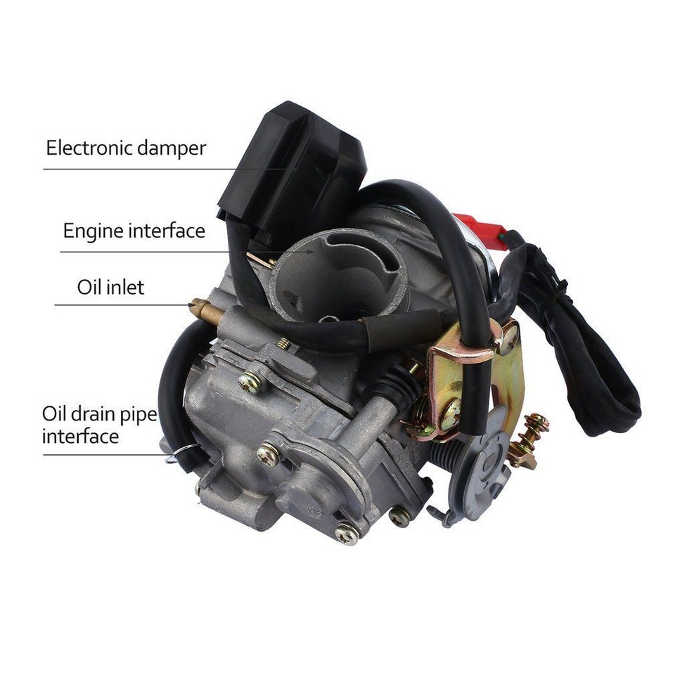 Electric Choke Carby Air Filter Manifold BAOTIAN BT49QT-21 MONZA 50cc ...