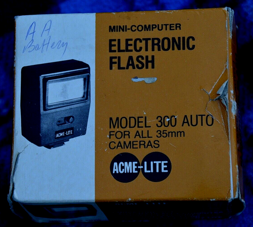 Vintage Acme-Lite Model 300 Mini Computer Electronic Flash w/ Box | eBay