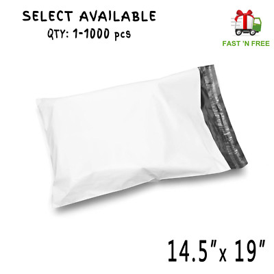 14.5 x 19 Poly Mailers Shipping Envelopes Self Seal Plastic Mailing ...