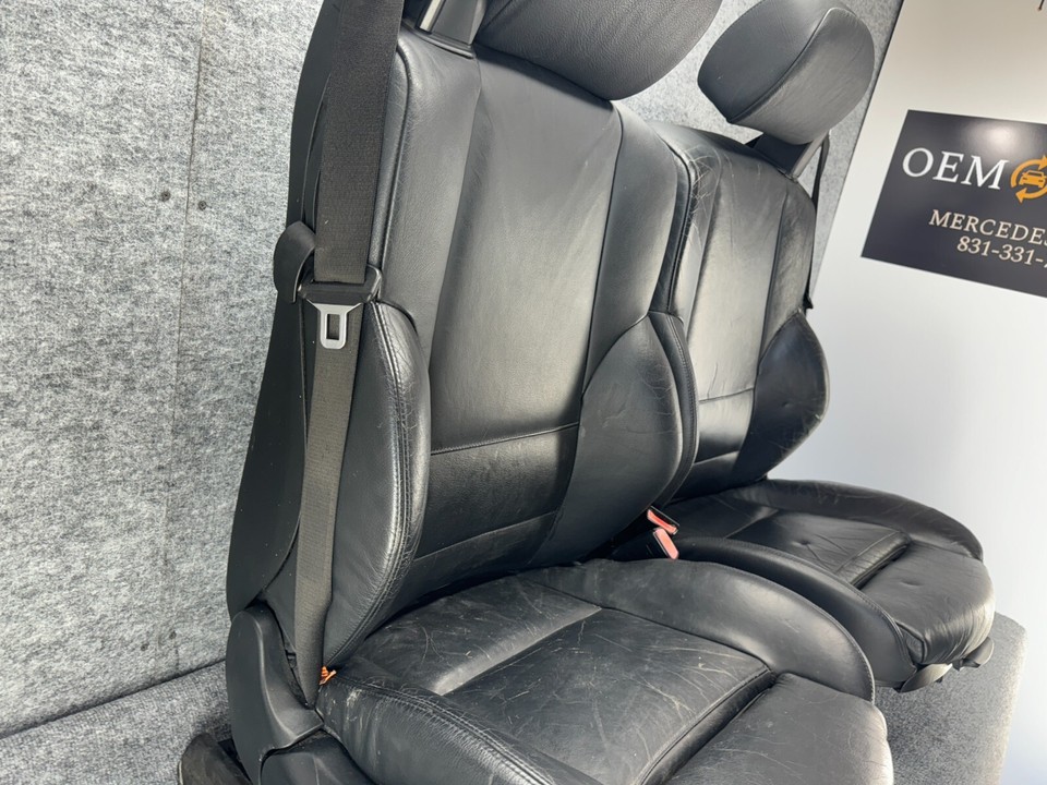 BMW E46 Convertible Front and Rear Sport Heated Seats Black Assembly ...