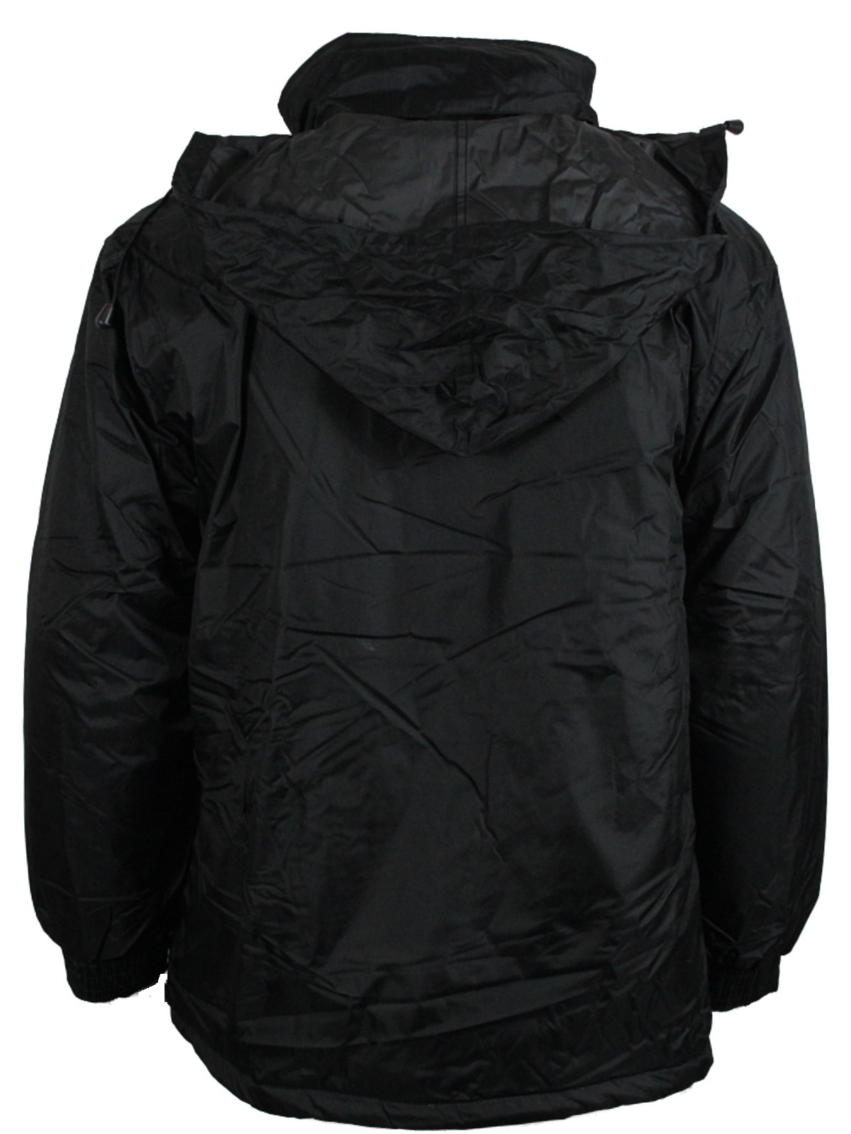Mens Black Jacket Winter Casual Hooded Outdoor Waterproof Coat, Size- S ...