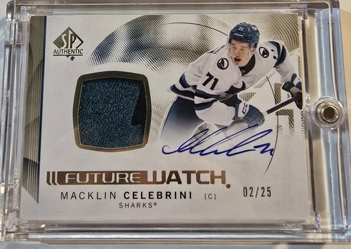 2024-25 SP AUTHENTIC MACKLIN CELEBRINI FUTURE WATCH HORIZONTAL PATCH ...