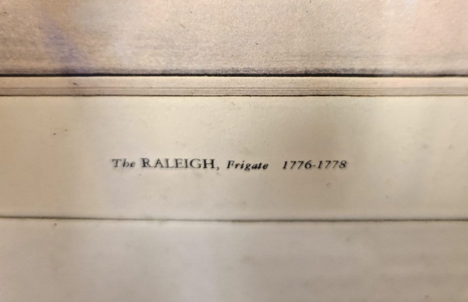 The Raleigh FRIGATE 1776-1778 LITHOGRAPH authorized by continental ...