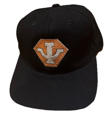 Vintage Babylon 5 Psi Corps Hat Cap Strap Back Black Orange Shield Men ...
