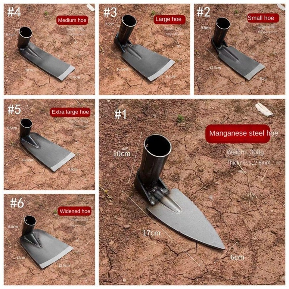 Forged Steel Garden Hoe Heavy-Duty Weeding Digging Tool for Farming ...