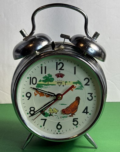 Vintage 1960's Diamond "Pecking" Chicken Hen Alarm Clock Shanghai China ...