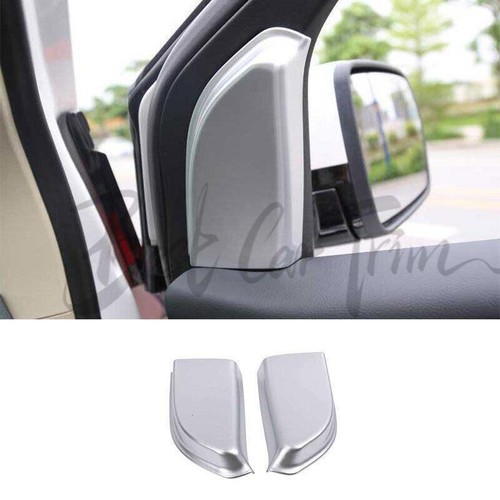 Matte Silver Front Triangle A Pillar Cover Trim 2PCS Fit For Ford Edge ...